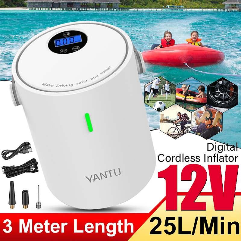 Yantu Car Air Pump 12V 150Psi Lcd Digital Hand-Held Air Pump Portable ...