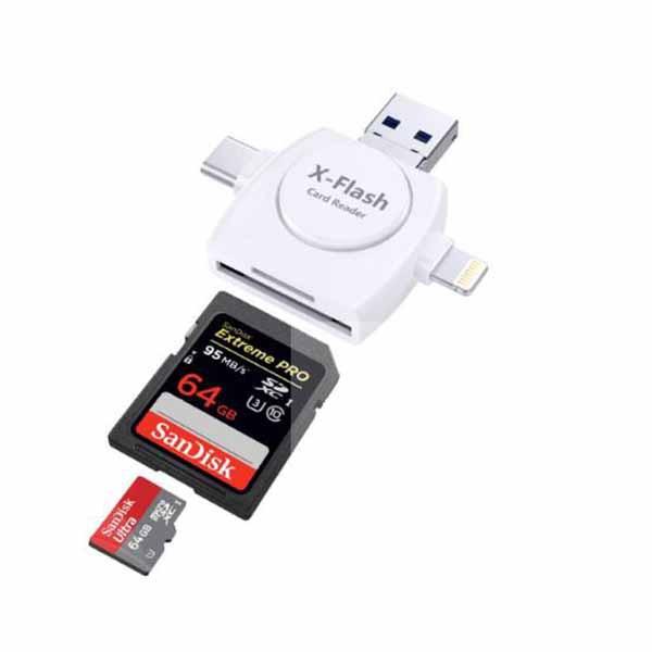iDragon การ์ดรีดเดอร์ 5 in1 OTG card readerTF Lightning 8-pin Micro USB ...