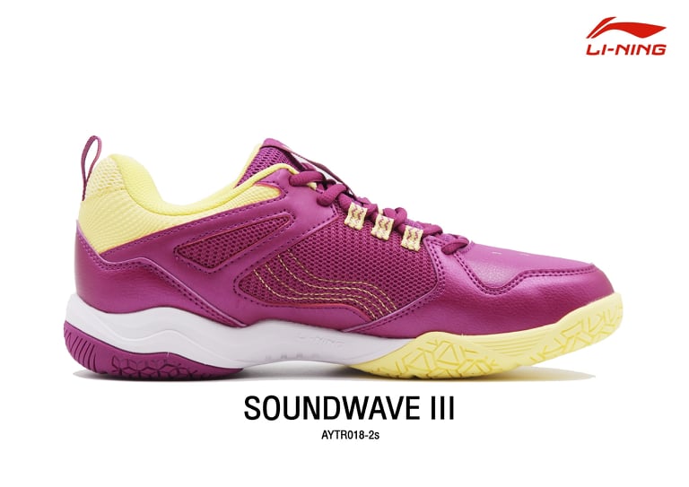 LI-NING รองเท้าแบดมินตัน SOUND WAVE III (AYTR018) BADMINTON SHOES - Li ...