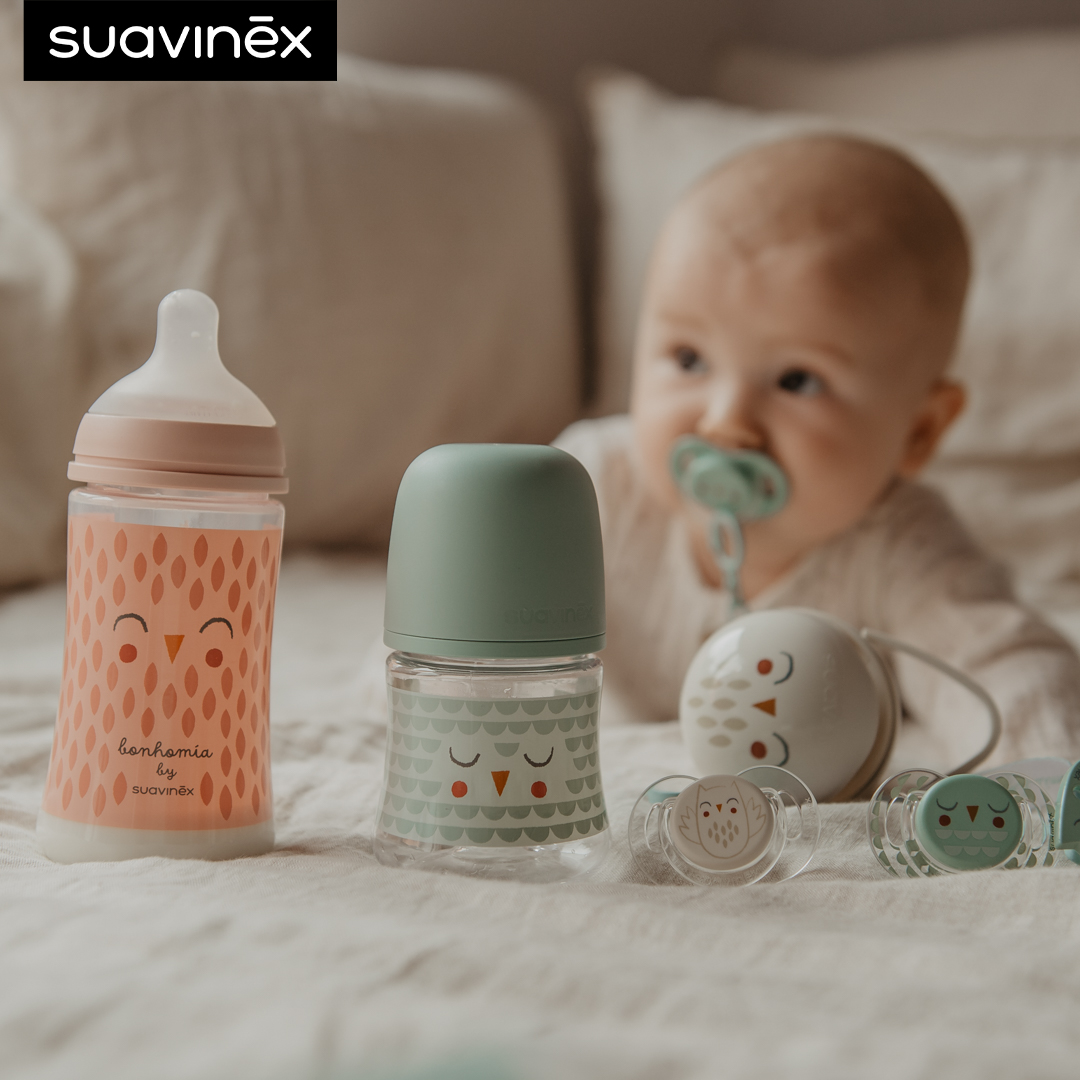 Suavinex ขวดนม Glass feeding bottle 120ml (0 months) - Suavinex - ThaiPick