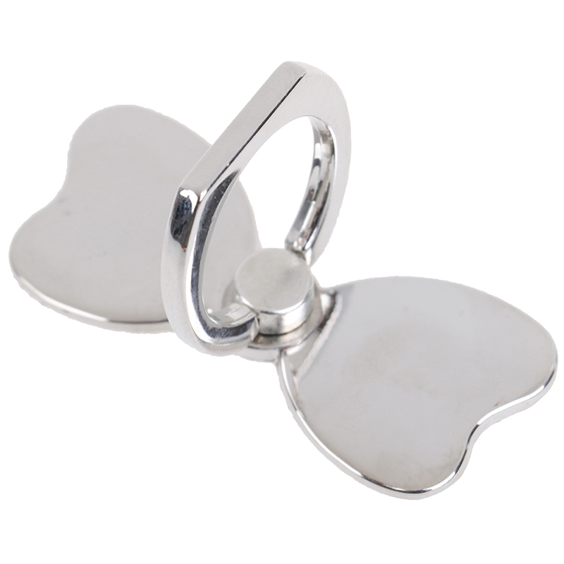 TANG 360 degree metal bow-knot finger ring mobile phone stand holder ...