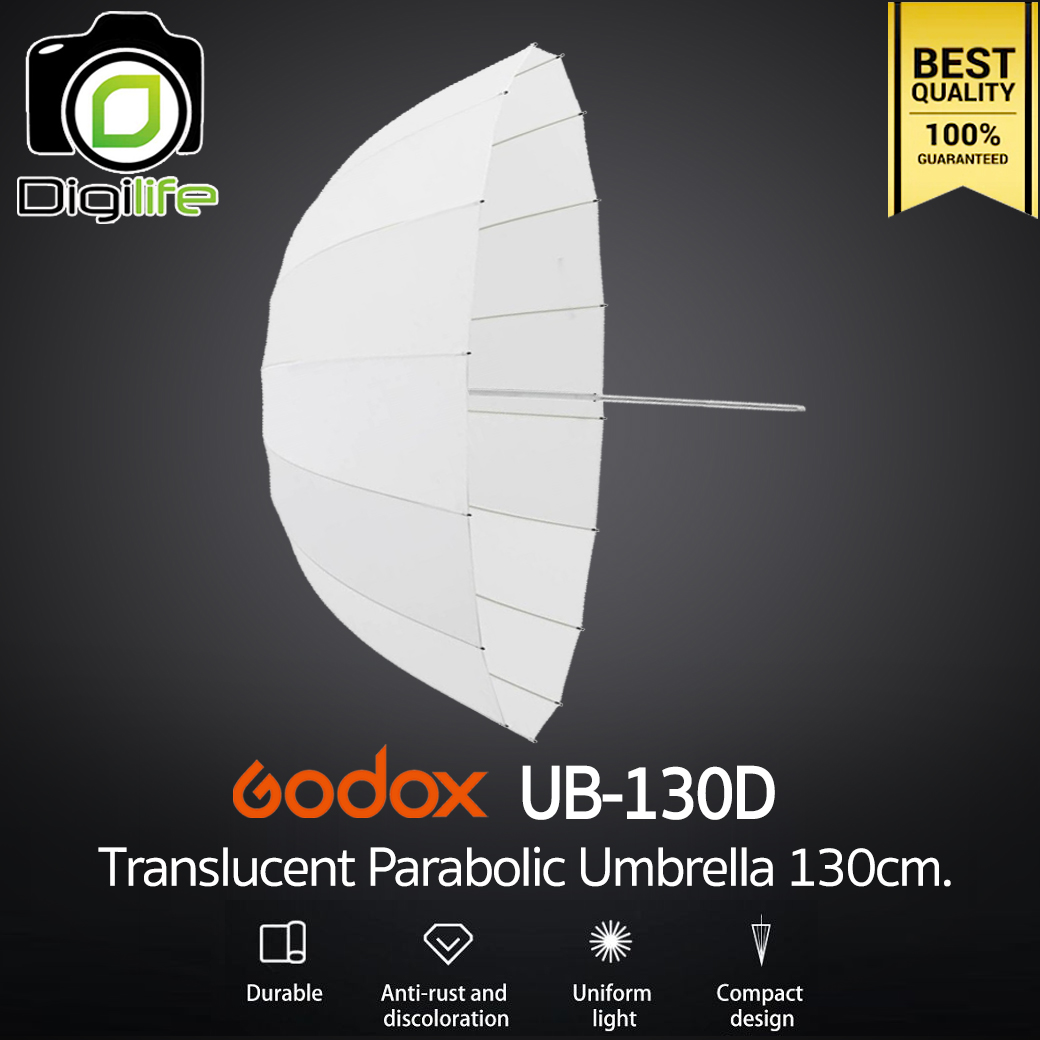 Godox Umbrella UB-130D ร่มทะลุ 130 cm. 51 inch Translucent Parabolic Umbrella 130 cm - Digilife ...