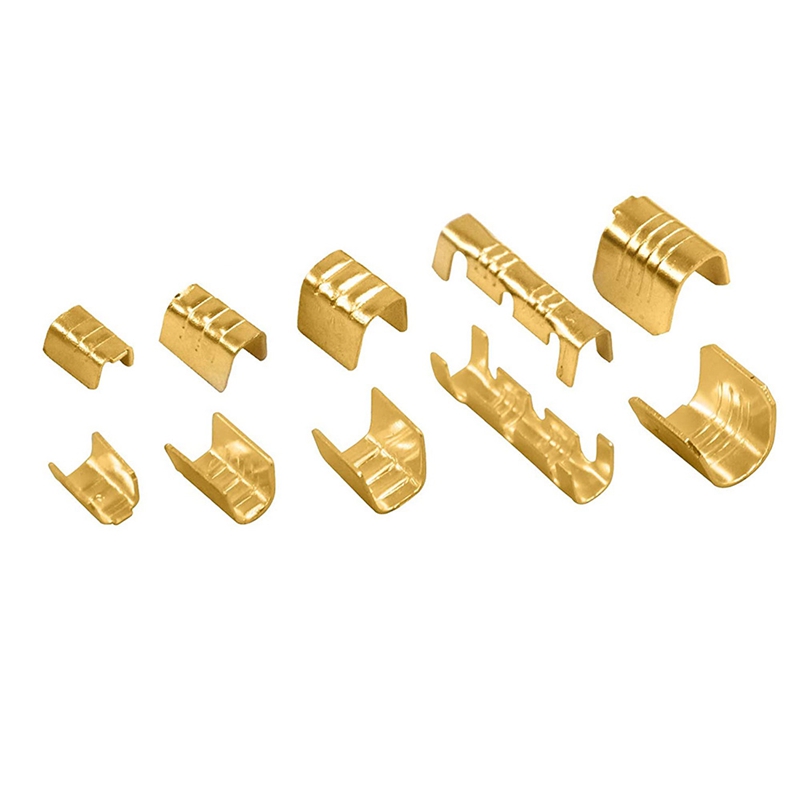 500Pcs U Shape Copper Ring Terminals Crimp Kit Non-Insulated Assortment ...