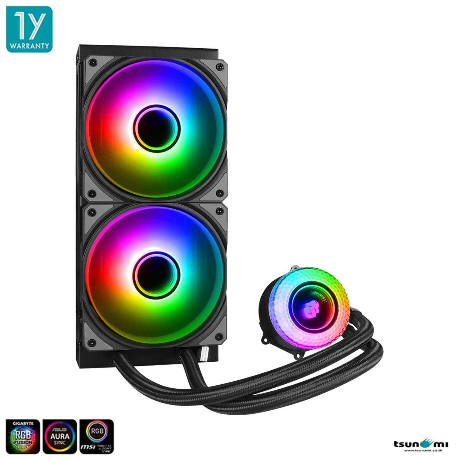 ชุดคอมโบ DIY 3in1 Tsunami Adventure L26M ATX Case DIAMOND-240 Liquid ...