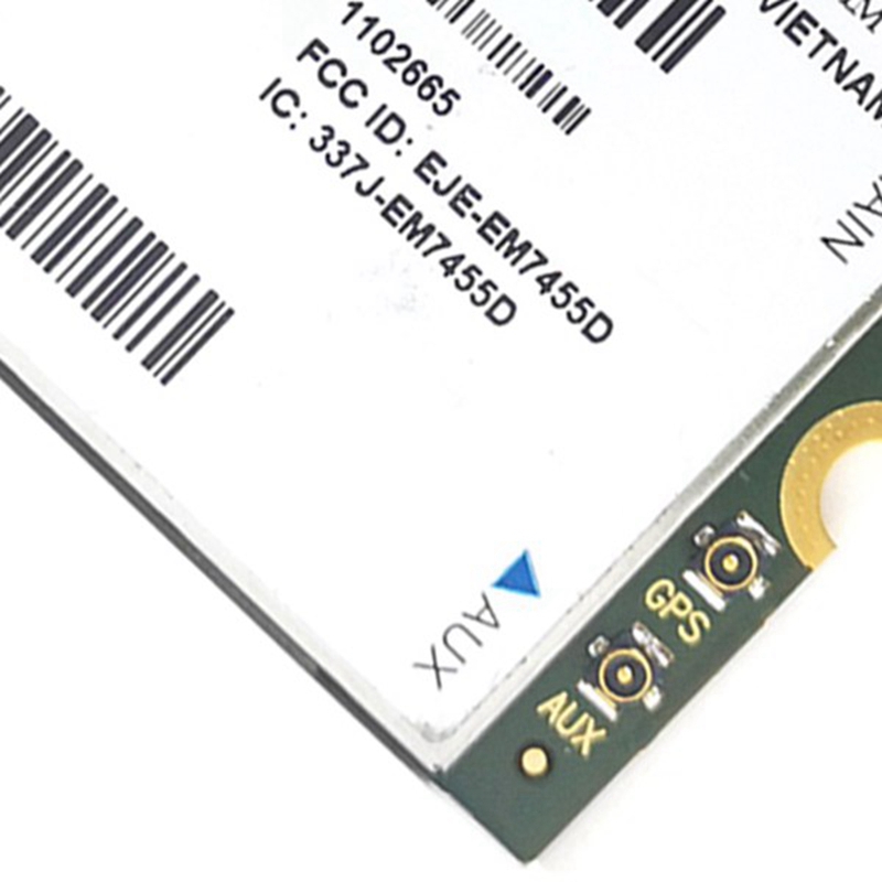 Gobi6000 EM7455 4G LTE NGFF Card+3Pcs Antenna WWAN EM7455 LTE 4G NGFF ...