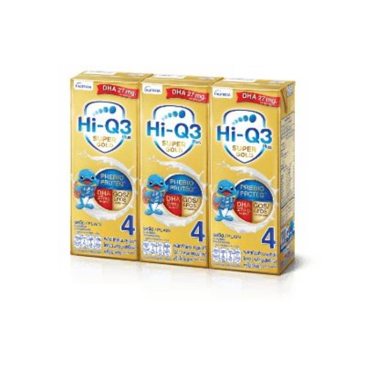 นมไฮคิว Hi-Q3 Super Gold สูตร 4 รสจืด 1 แพ็ค 3 กล่อง | Lazada.co.th