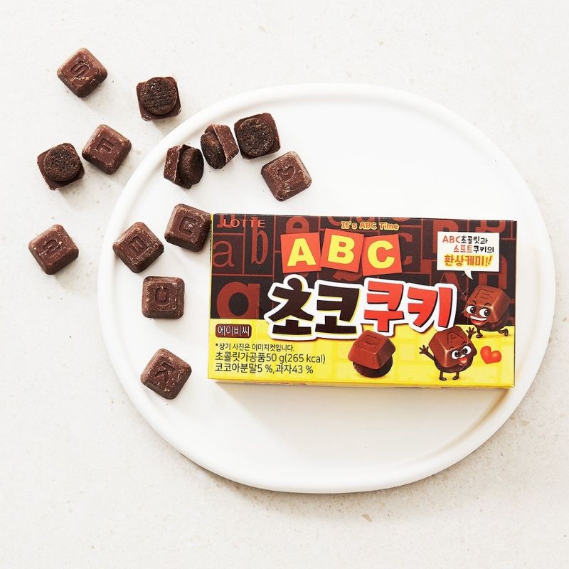 LOTTE ABC COOKIE ขนมเกาหลี คุกกี้โอรีโอ้ Oreo Choco Cookie & Cream ...