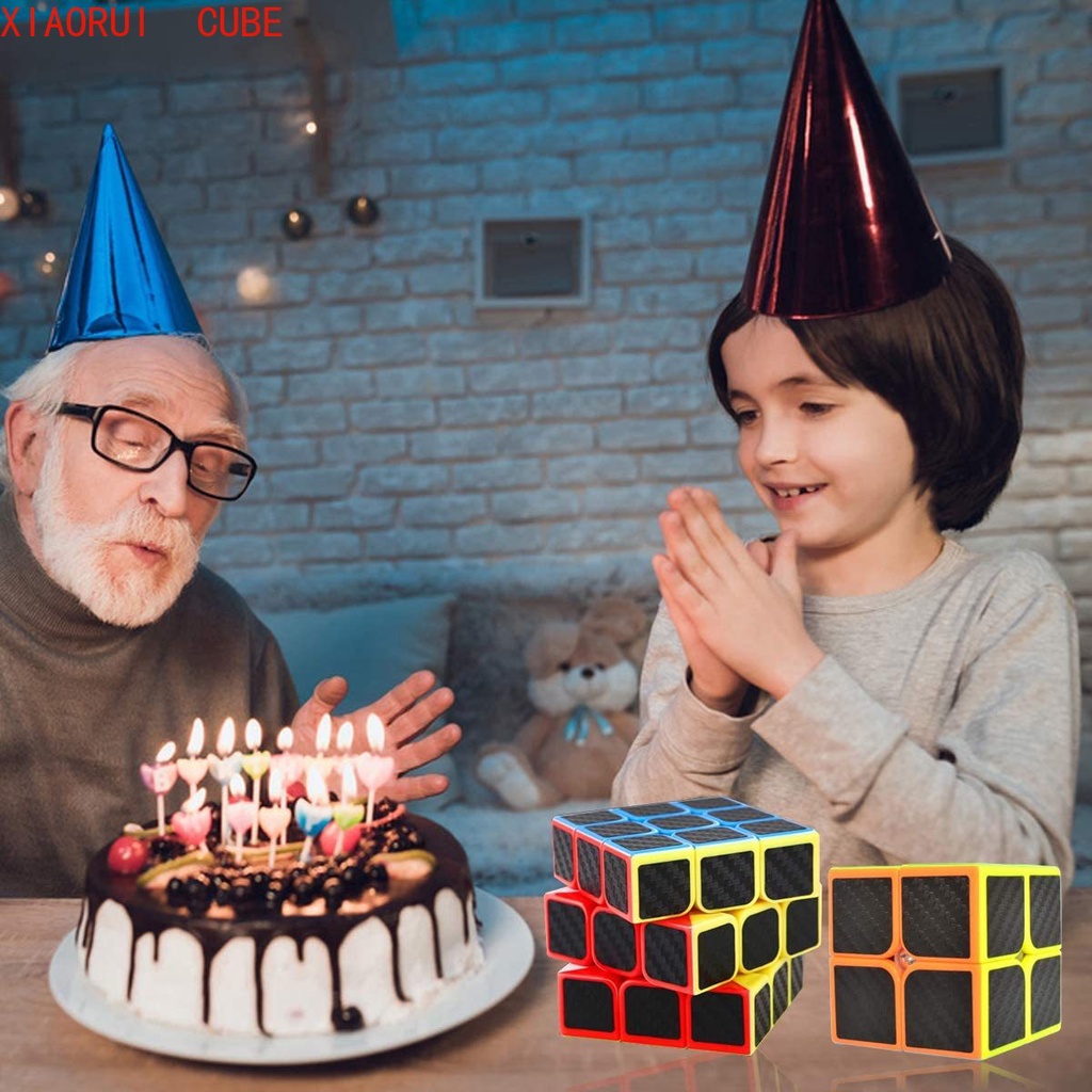 Speed Magic Cube Set 2 Pack, 2x2 3x3 Speed Bundle Magic Cube Puzzle ...