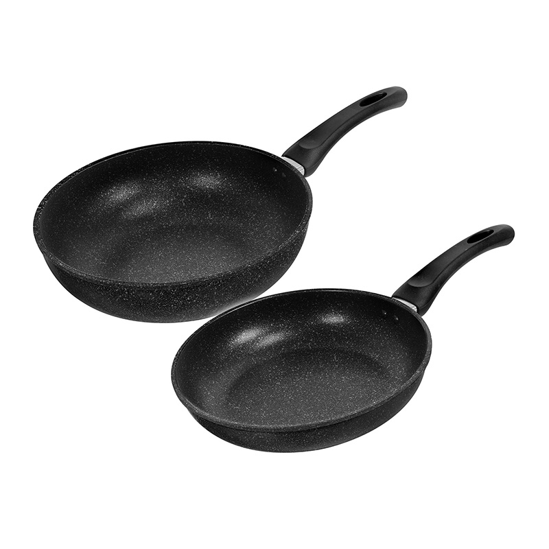 Seagull Premium Marble Fry Pan 24 cm 1 pcs and 26 cm 1 Pcs.ซีกัล กระทะ ...