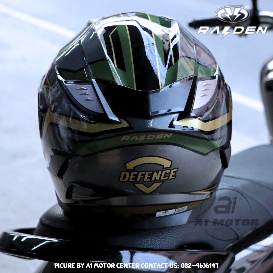 หมวกกันน็อคยกคาง (Flip Up) RAIDEN DEFENCE กระจก 2 ชั้น ไซส์ M L XL - A1 ...
