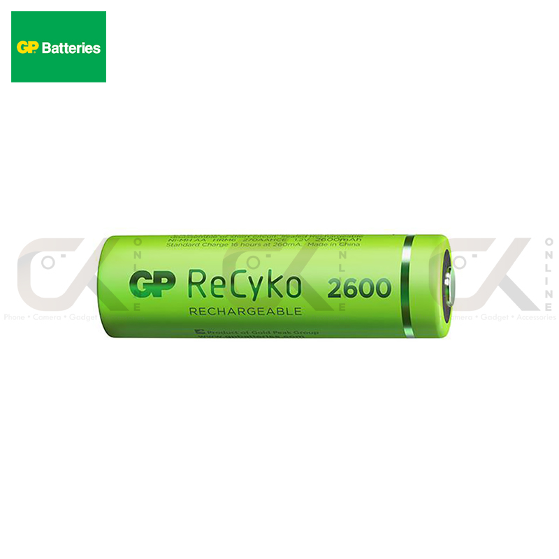 GP ReCyko battery 2600mAh AA ถ่านชาร์จ แพ็ค 2 ก้อน - ckonline.in.th ...