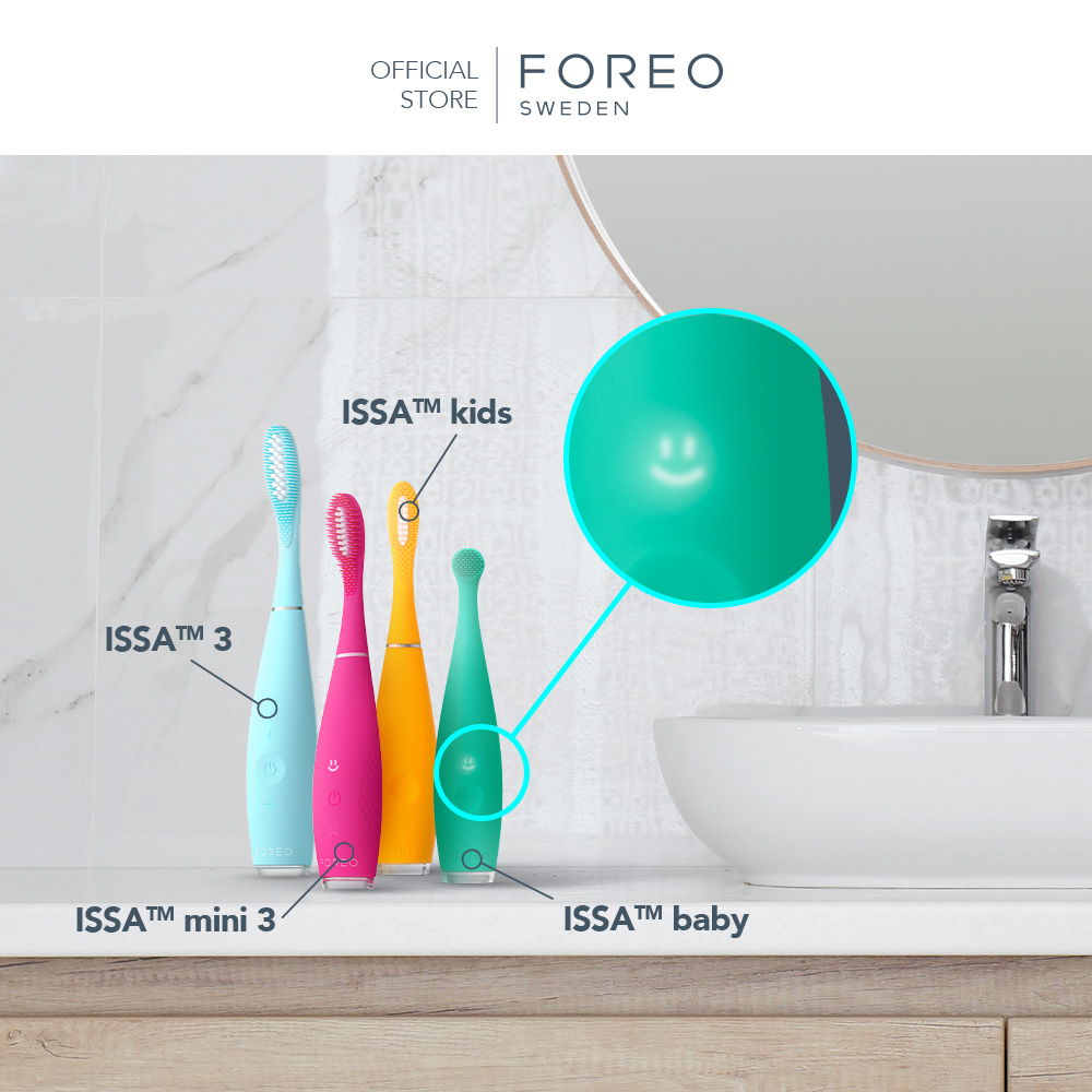 FOREO ISSA 3 Mint แปรงสีฟันไฟฟ้า ฟอริโอ้ อิซซ่า 3 สีมิ้นต์ - ฟอริโอ้ ...