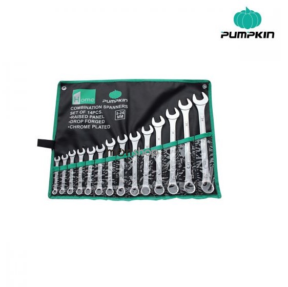 ชุดประแจแหวนข้าง ปากตาย นิ้ว 1/4-1"AF CV COMBINATION SPANNER SET 12PC ...
