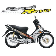 บังลม กลาง (สีดำด้าน) แท้ Suzuki Smash 110 Revo / Smash 110 Revo - ชุด ...