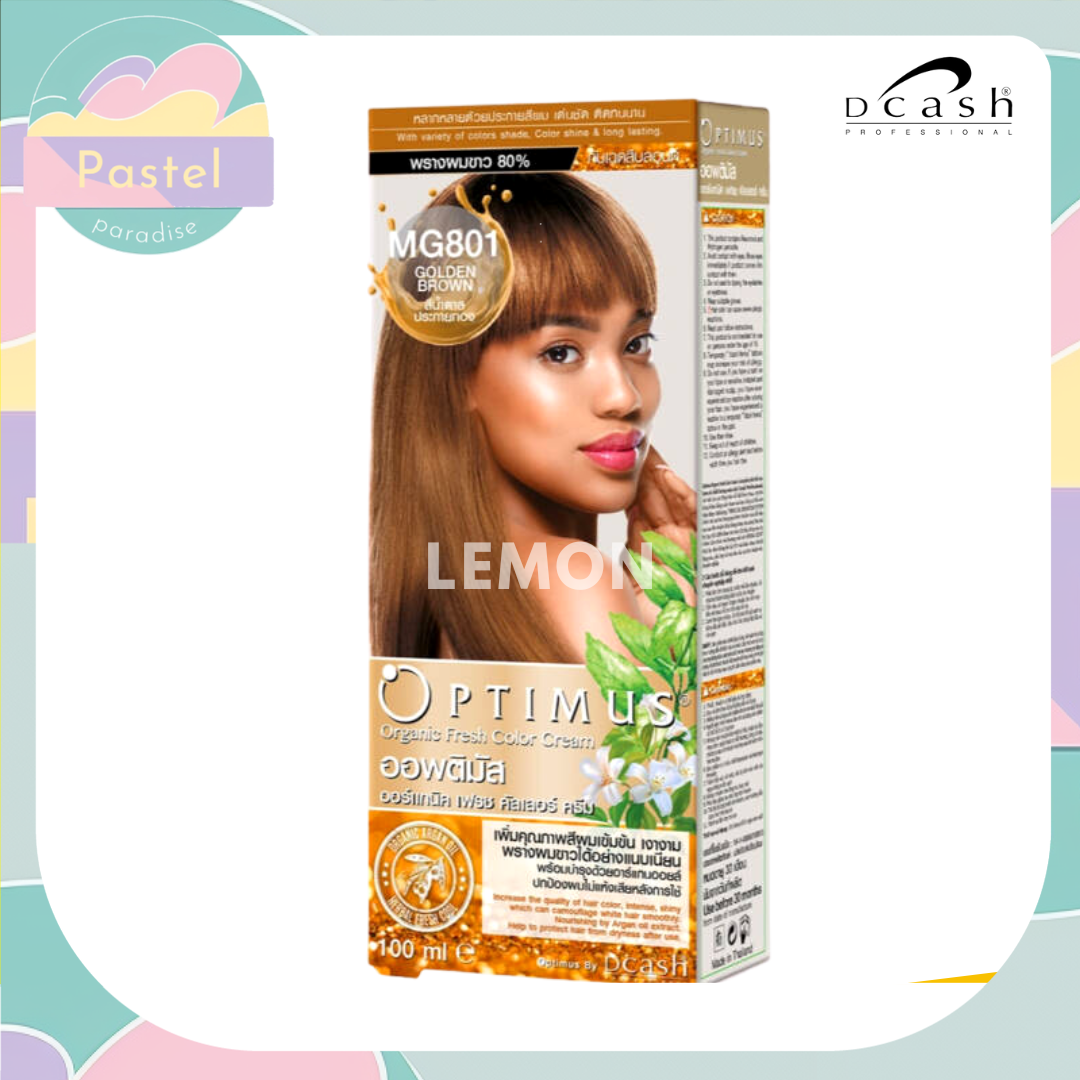 Dcash Optimus Color Cream 100ml (Natural,Brown,Master Color) ดีแคช ออพติมัส คัลเลอร์ ครีม (โทนสี ...