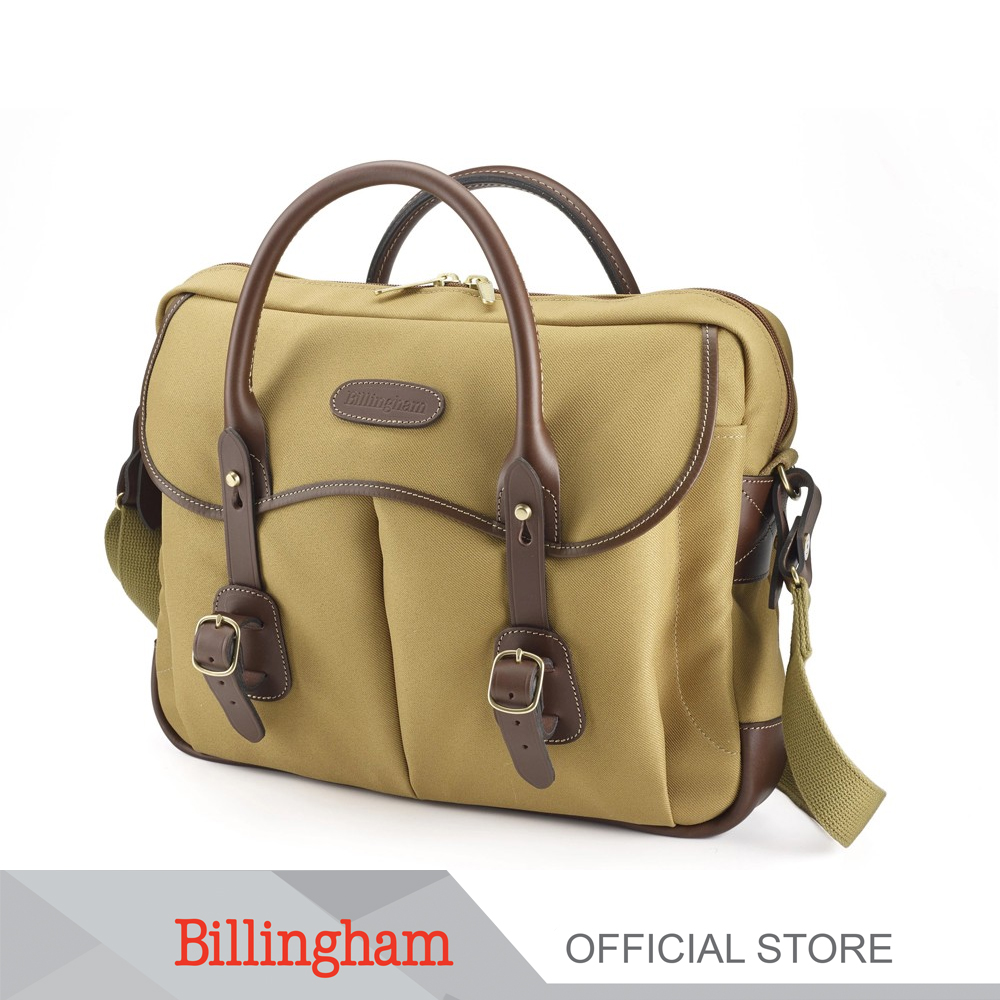 กระเป๋า Billingham รุ่น Thomas Briefcase - Khaki FibreNyte / Chocolate ...