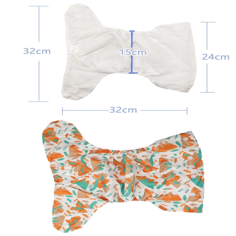 newborn printed snap Diaper Baby Cloth Diaper Baby Diaper changing pad ...