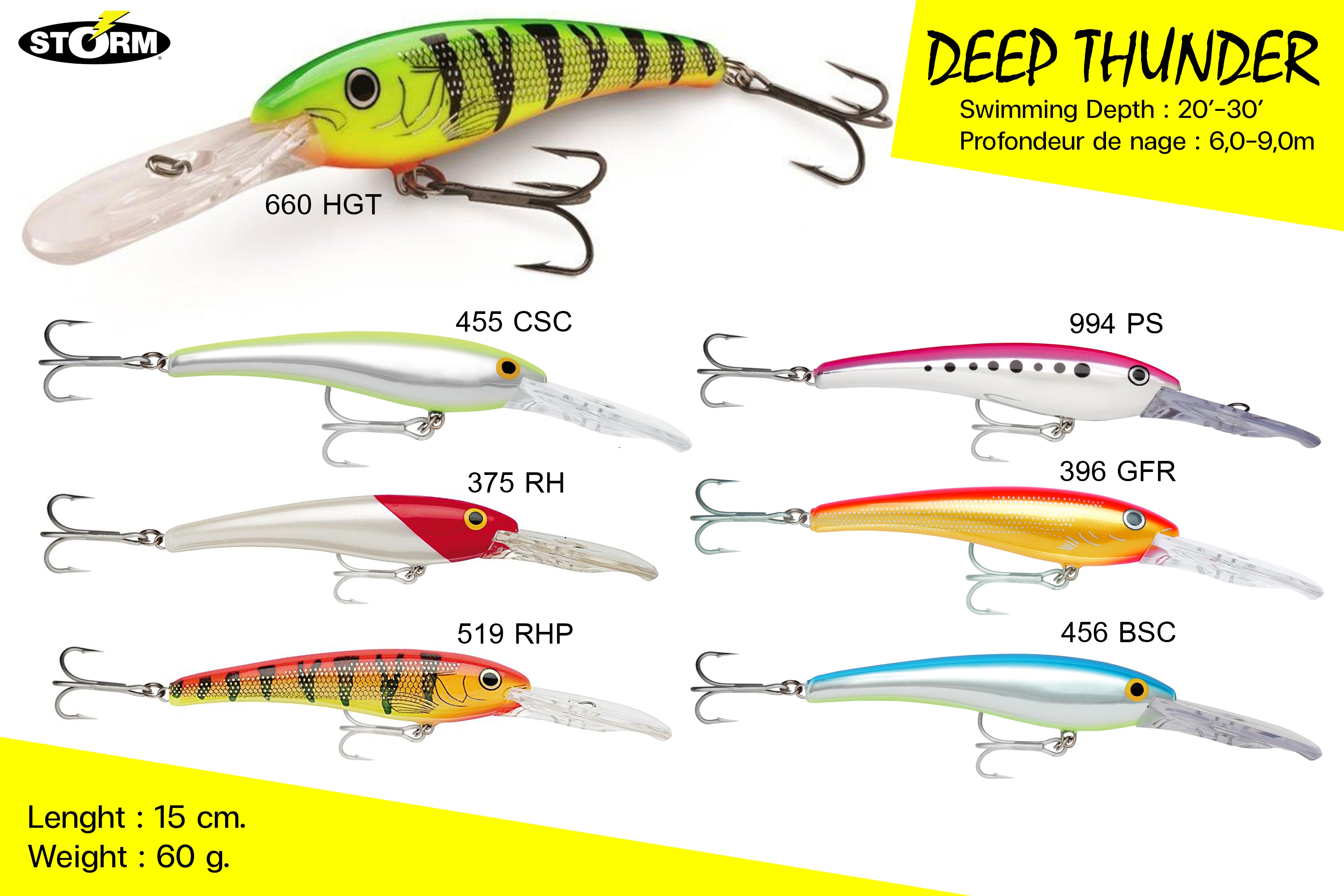 เหยื่อ STORM DEEP THUNDER (DTH15) จาก RAPALA สุดฮอต 4 สีให้เลือก - นิชาดา ช็อป อุปกรณ์ตกปลา ...