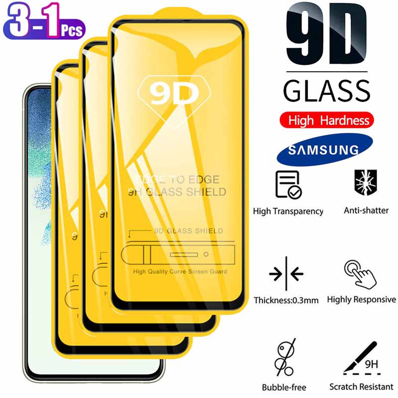 รับประกัน 9D ฟิล์มกระจกนิรภัย ฟิล์มกระจก ฟิลม์กระจกSamsung(ซื้อ 2แถม1) Samsung A21 A21S A50 A50S ...