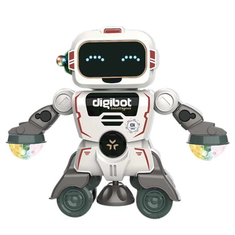 Electronic Robot for Kids 360 Rotatable Light Up Musical Dancing Robot ...