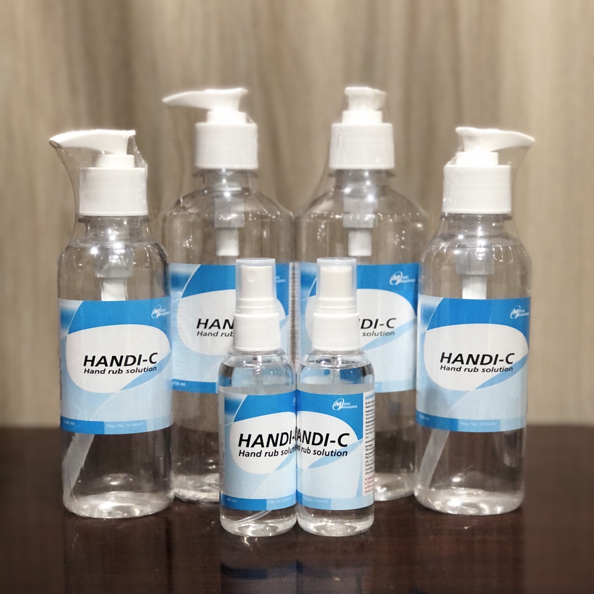 แอลกอฮอล์สำหรับล้างมือ ทำความสะอาดมือ ฆ่าเชื้อ ที่ใช้ในโรงพยาบาล HANDI-C 60 มล - ST.Bewell ...