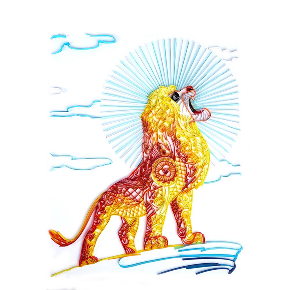 20 Inch Lion Quilling Paper Scrapbooking Stripes Quilling Paper ...