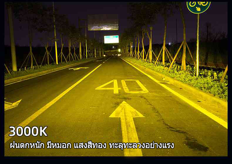 FSL Tricolor LED Headlight H1 H4 H7 H11 HB3 HB4 HIR2 3000K 4300K 6000K ...