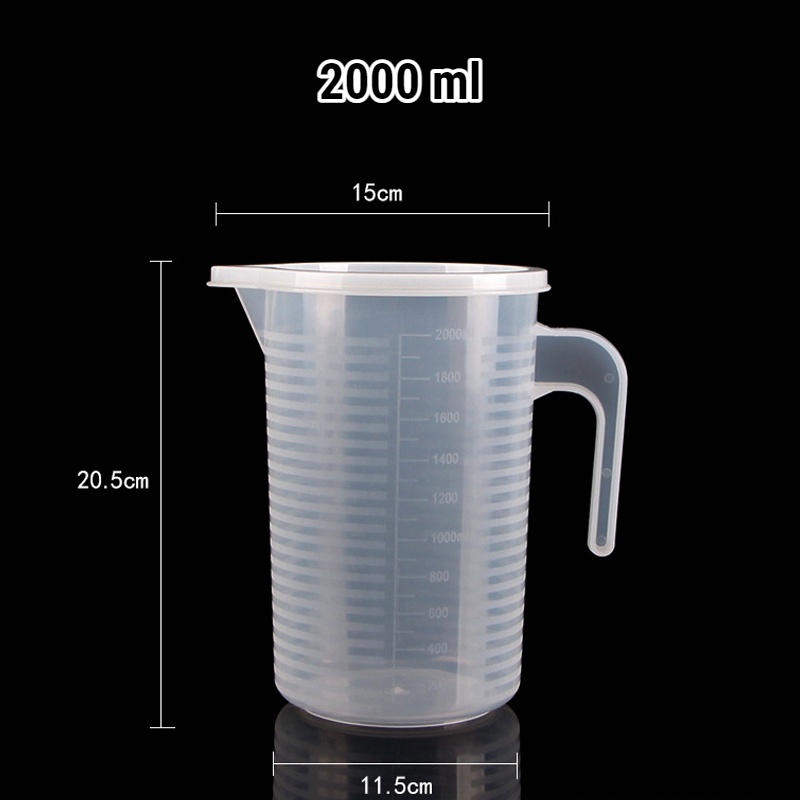 เหยือกตวงพลาสติก พร้อมฝาปิด ถ้วยตวงพลาสติกใส บิ๊กเกอร์ขนาด 2000ml 5000ml - 4JgUDQRb - ThaiPick