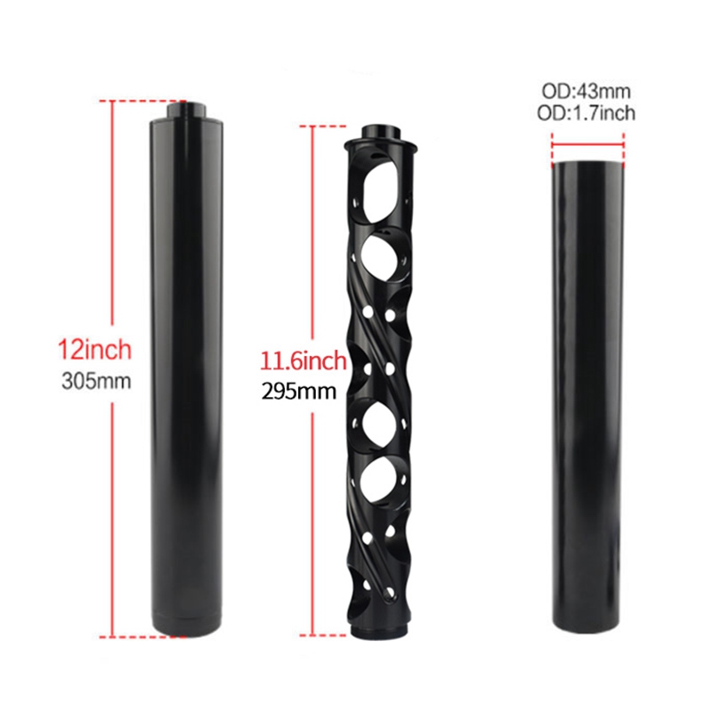 12 Inch Car Fuel Filter Single Core Aluminum Fuel Trap Solvent Filter ...