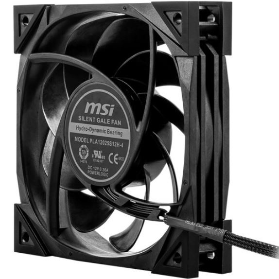 MSI 120mm fan MAG F12 ARGB / MEG SILENT GALE P12 for PC cases and ...