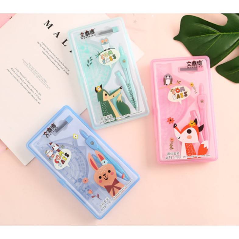 Mathematical Set ชุดเรขาคณิต กล่องเหล็ก #A5001 - OfficeAce - ThaiPick