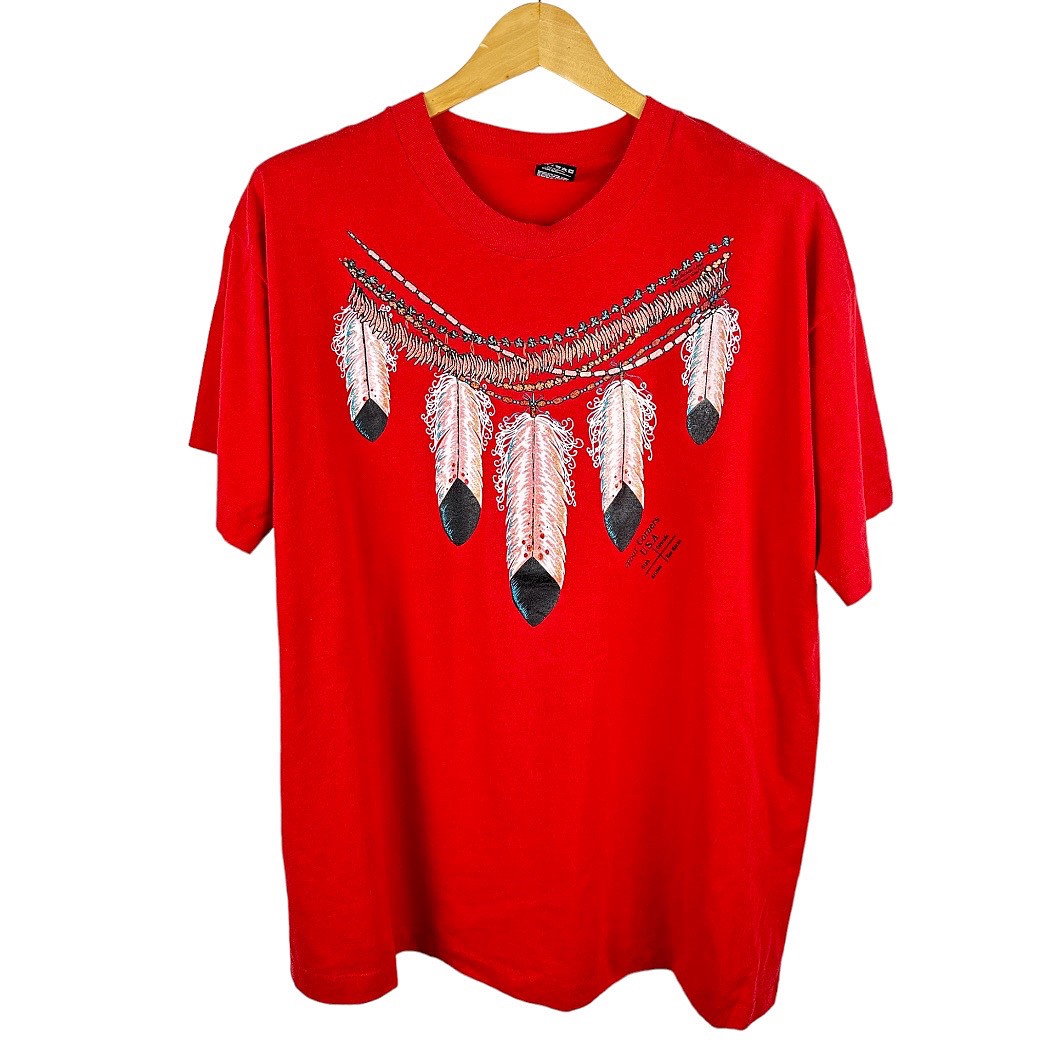 Fruit Of The Loom เสื้อยืดลายอินเดียน (สภาพใหม่) | Lazada.co.th