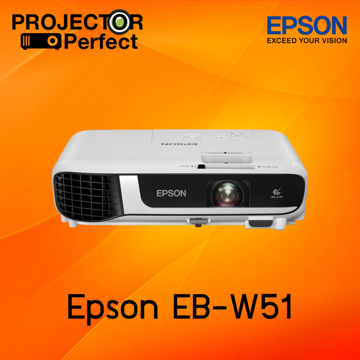 Epson EB-W51 ความสว่าง 4,000 Lumens ความละเอียด WXGA 3LCD Projector รับประกันตัวเครื่อง 2 ปี ...