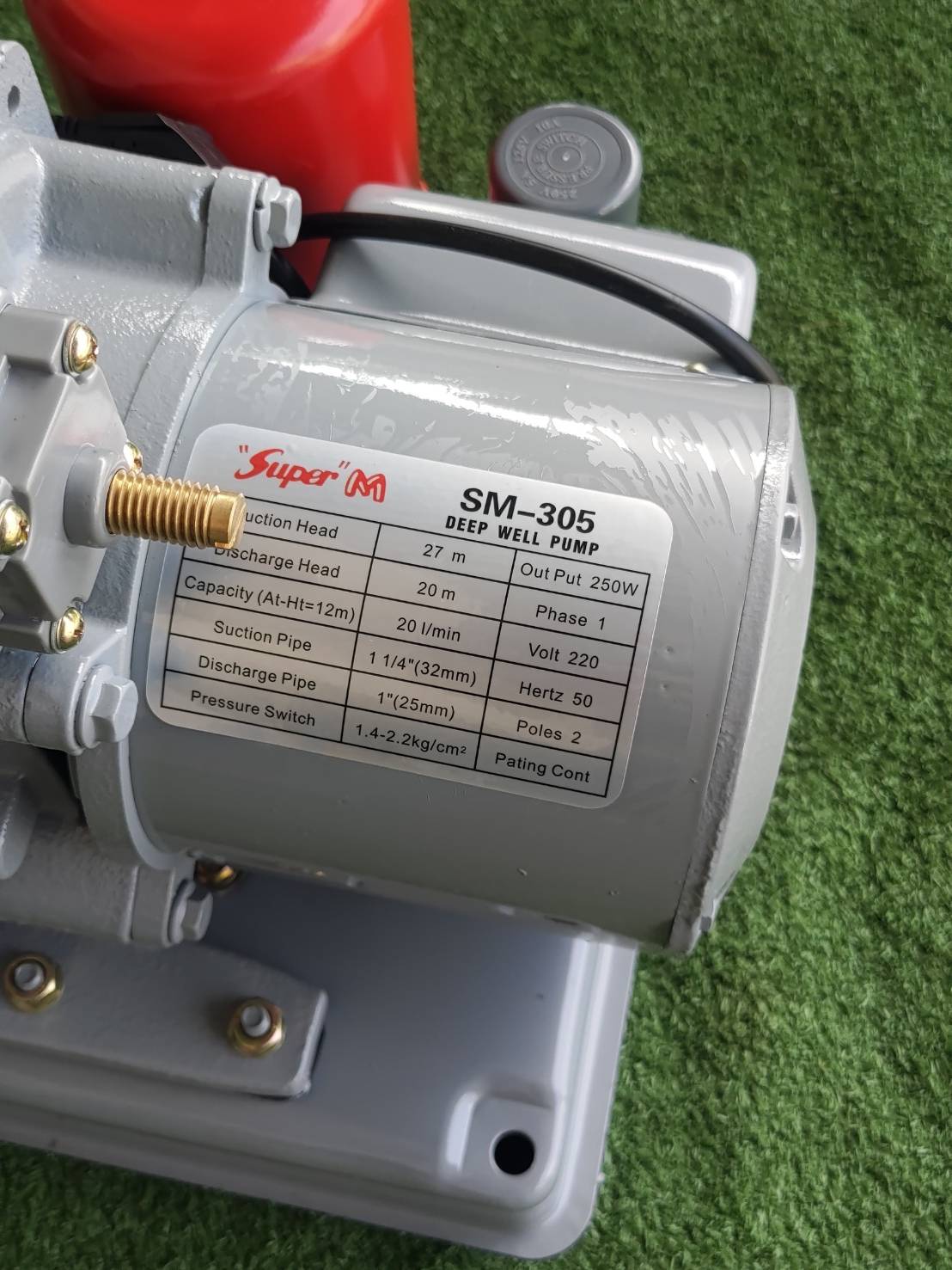 ปั้มอัตโนมัติดูดลึก 300 วัตต์ (พร้อมหัวดูด) หัวเจ็ทคู่ บ่อ 4 นิ้ว SUPER M # SM-305 - RPT_ToolS ...