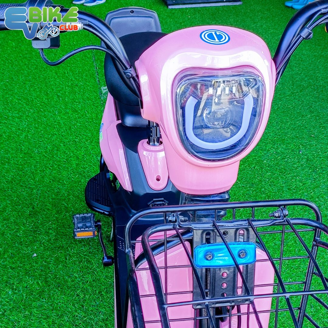 AJ จักรยานไฟฟ้า AJ EV BIKE รุ่น S-9 สีชมพู - อีวีไบค์คลับ - ThaiPick