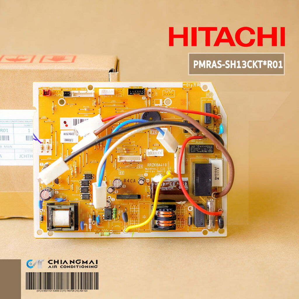 PMRAS-SH13CKT*R01 แผงวงจรแอร์ Hitachi แผงบอร์ดแอร์ฮิตาชิ แผงบอร์ดคอยล์เย็น รุ่น RAS-KH13CLT ...