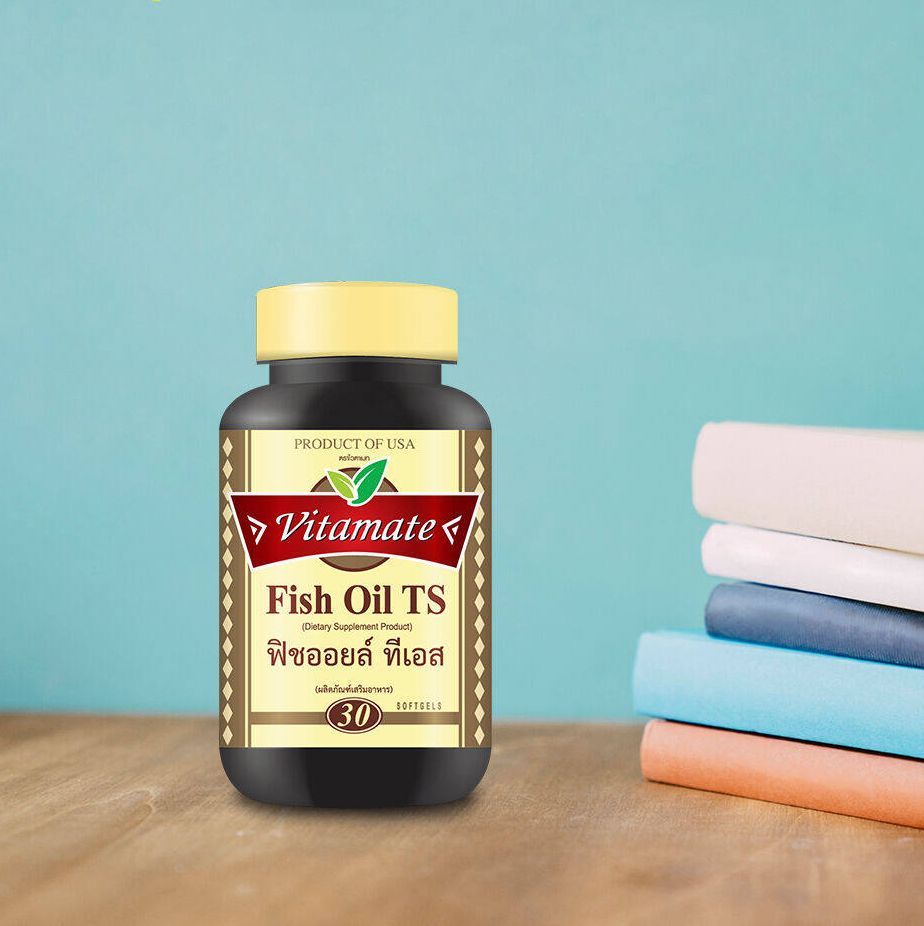 Vitamate Max Fish Oil 1000 mg. บำรุงหลอดเลือดหัวใจ และ สมอง นำเข้าจาก ...