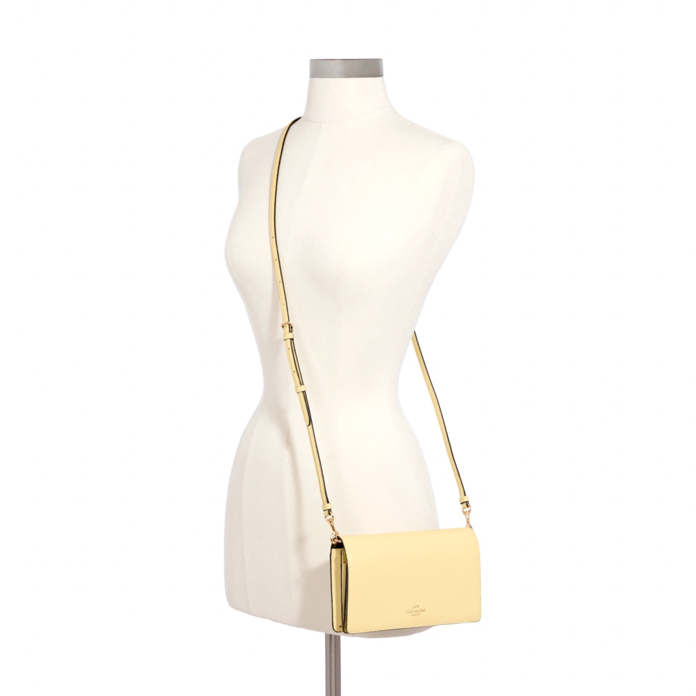 กระเป๋าสะพายข้าง COACH 3037 ANNA FOLDOVER CROSSBODY CLUTCH (IMSDK ...