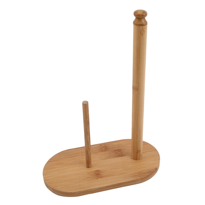 Bamboo Wood Paper Towel Holder Kitchen Tissue Holder Household Roll ...
