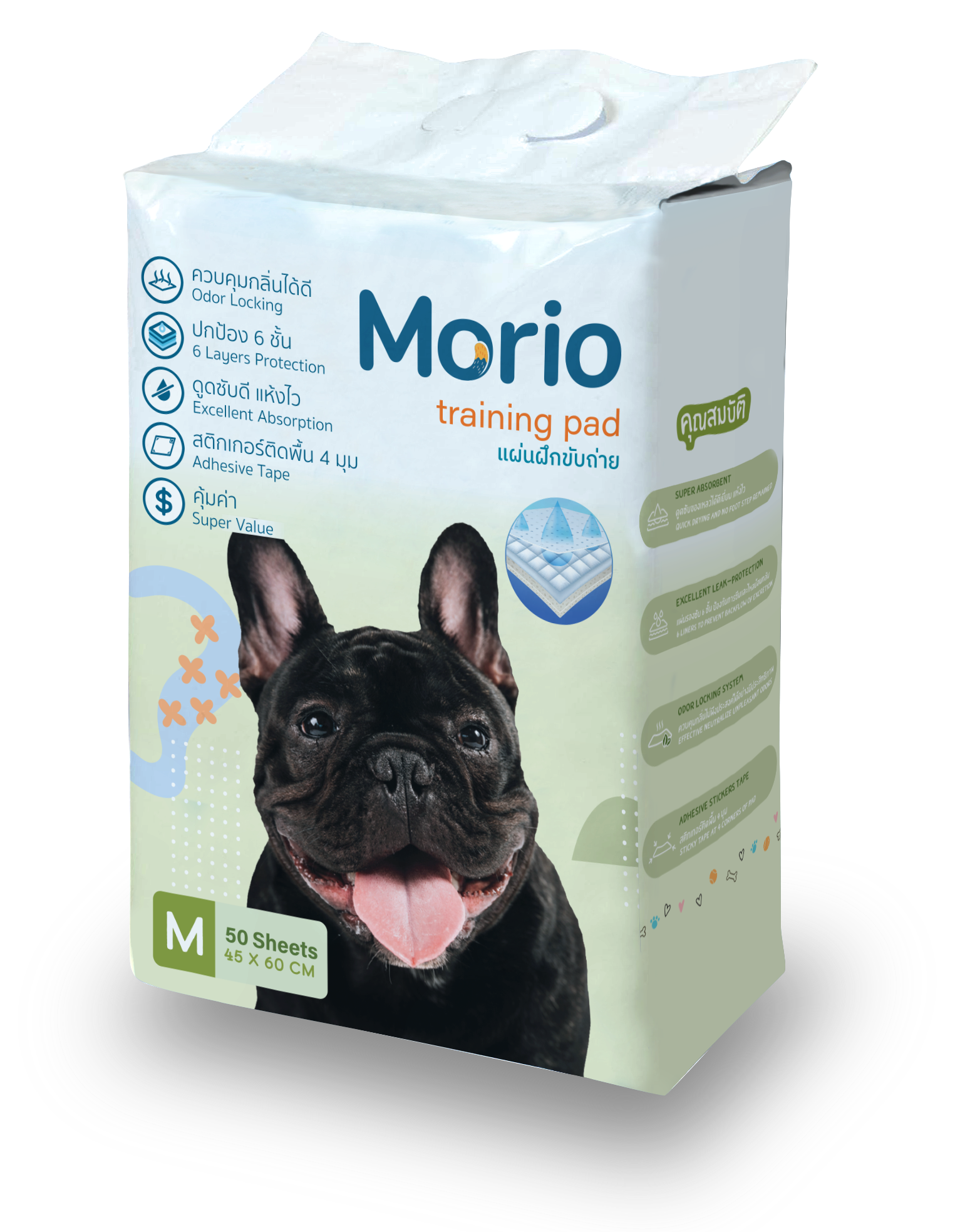 Morio (PP110) แผ่นรองซับ แผ่นฝึกขับถ่าย แผ่นรองฉี่ Pet Pee Dog | Lazada ...