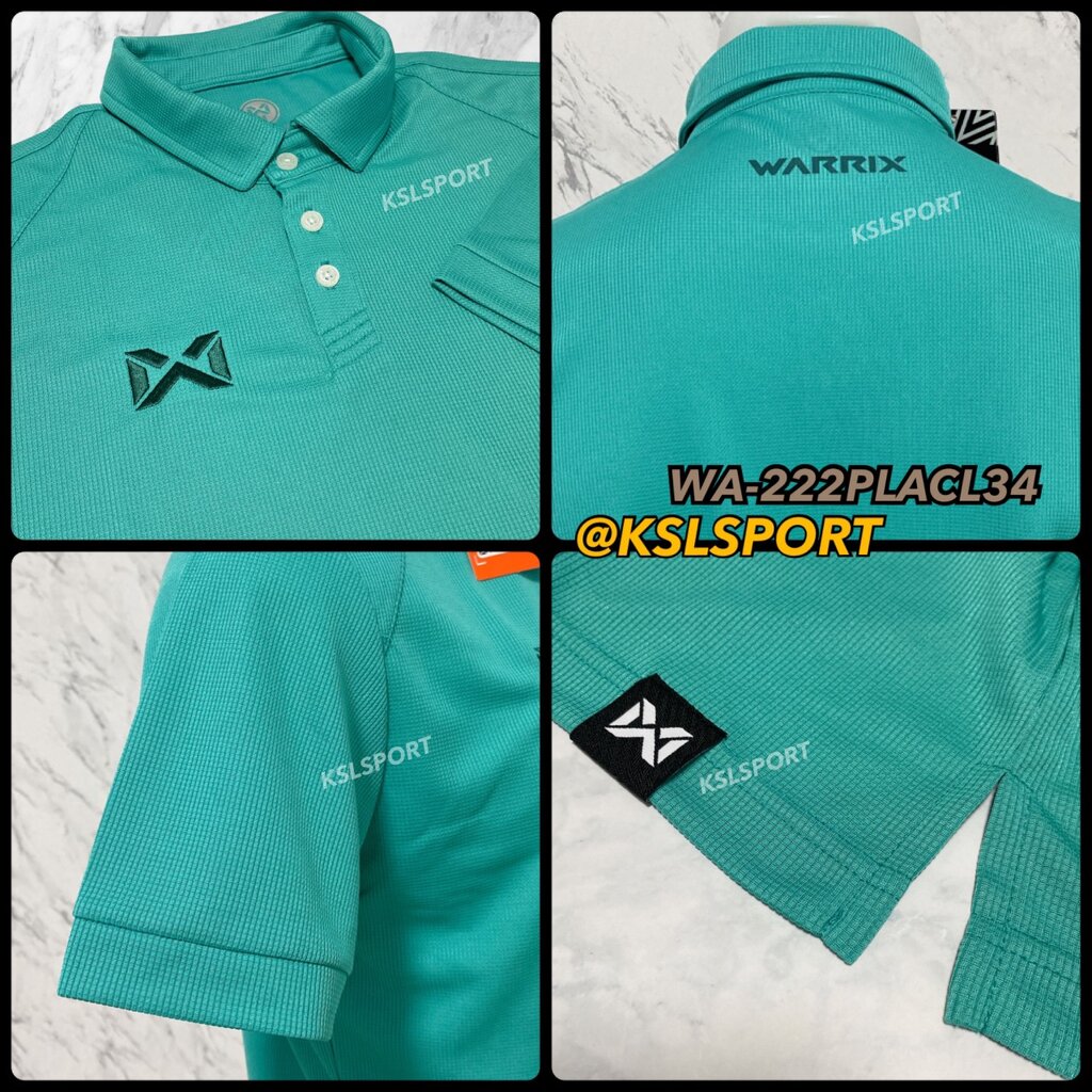 ใหม่ล่าสุด 2022 เสื้อวาริกซ์ Warrix เสื้อโปโลวอริกซ์สีล้วนรุ่น WA-222PLACL34 สีทอง/เหลือง/เขียว ...