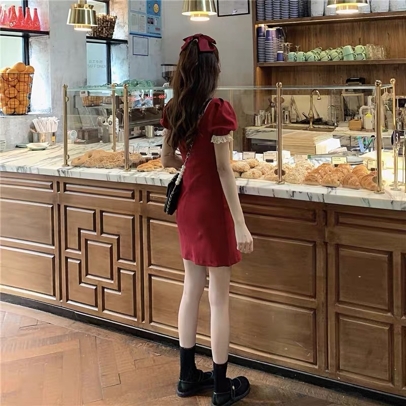 Pretty Annie เดรส ชุดเดรสผู้หญิง ชุดผู้หญิง งานสังสรรค์ ชุดเดรสเกาหลี M ...