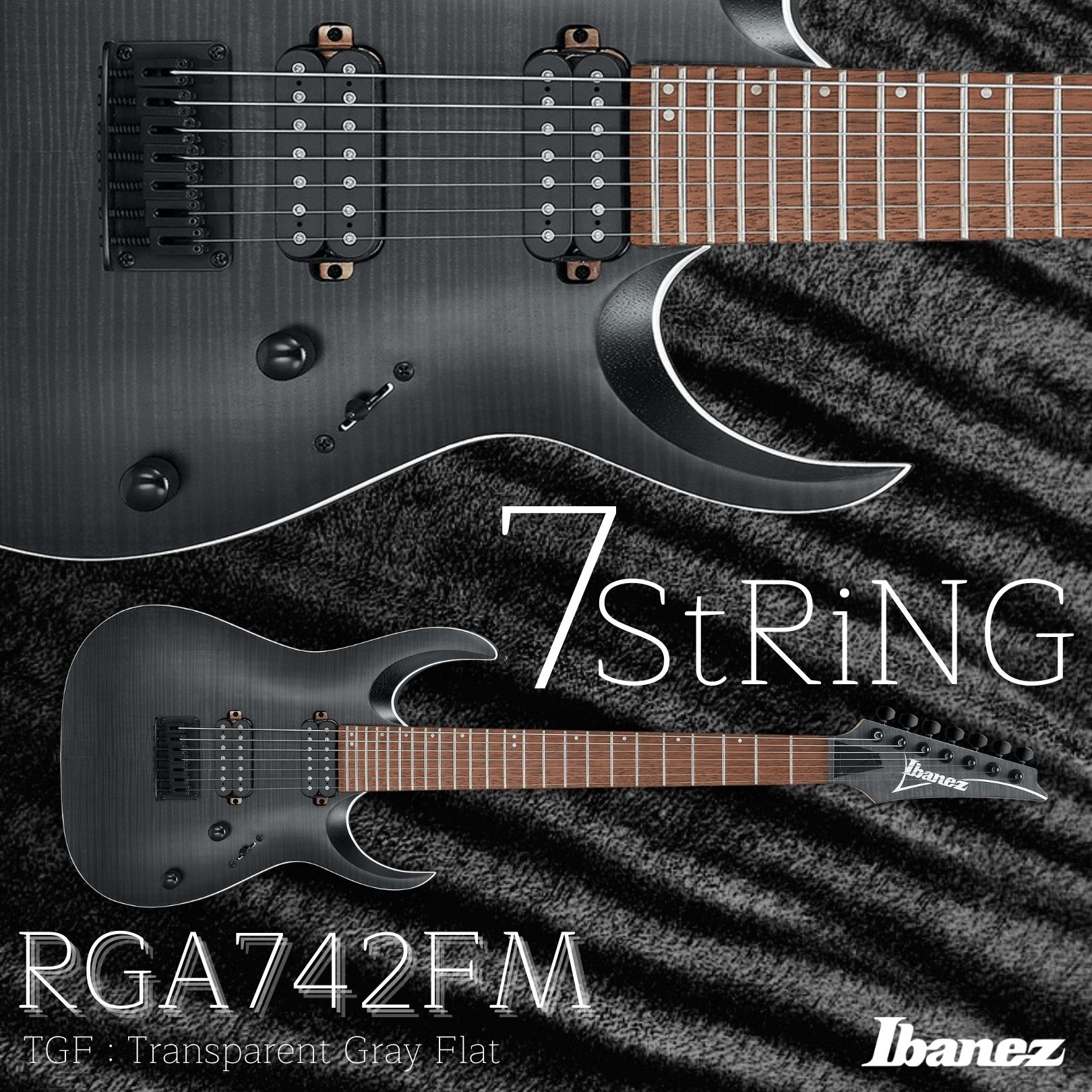 กีตาร์ไฟฟ้าเจ็ดสาย Ibanez RGA - Series 7-Strings RGA742FM | Lazada.co.th