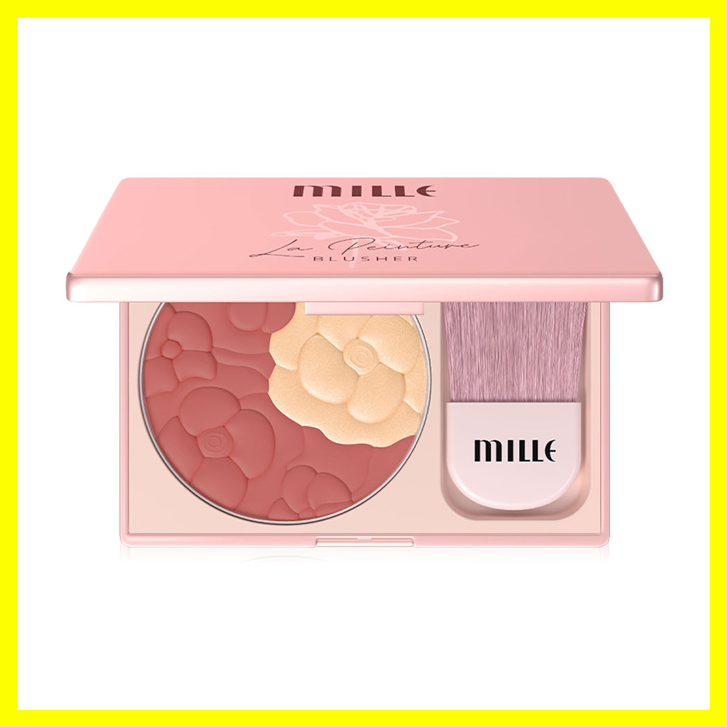 Mille La Peinture Blusher 11g 04 Painted Moon พาเลทปัดแก้มที่มีเฉดสีสอง ...