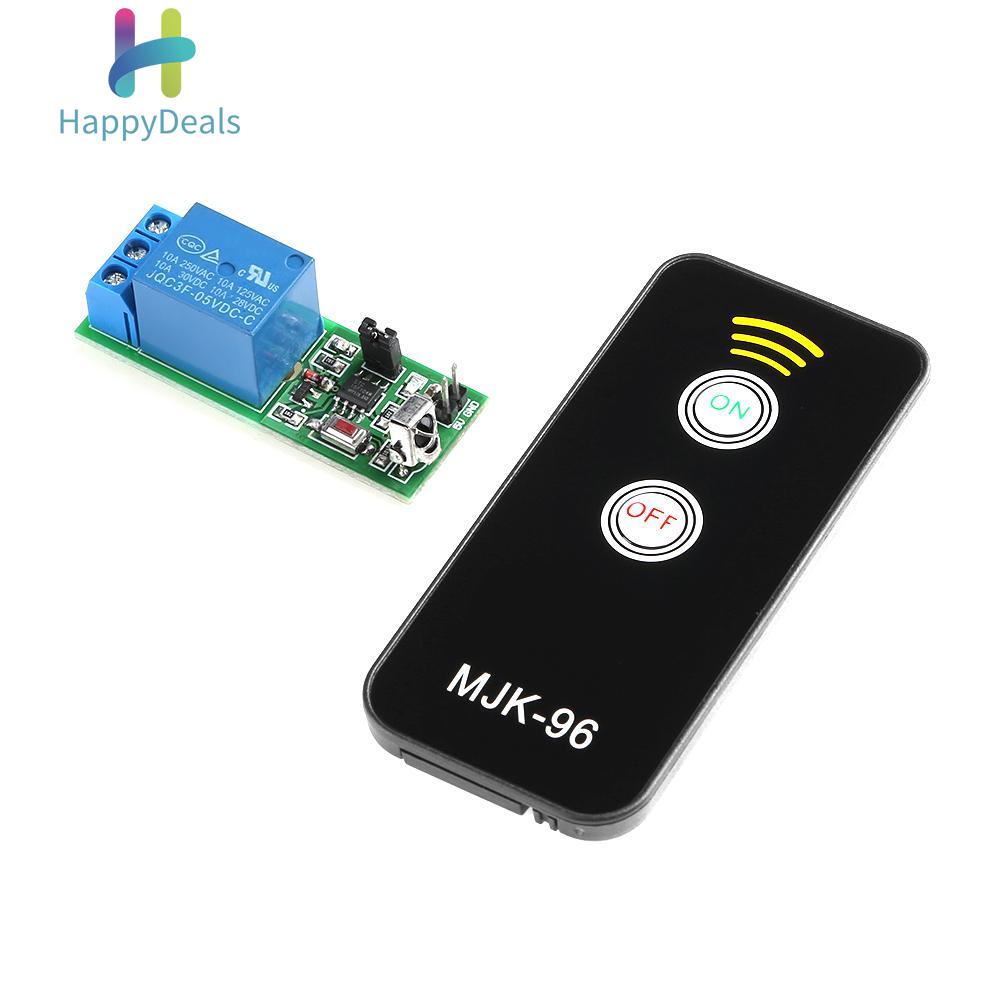 happydeals1 Channel 5V LED IR Infrared Remote Control Relay Module ...