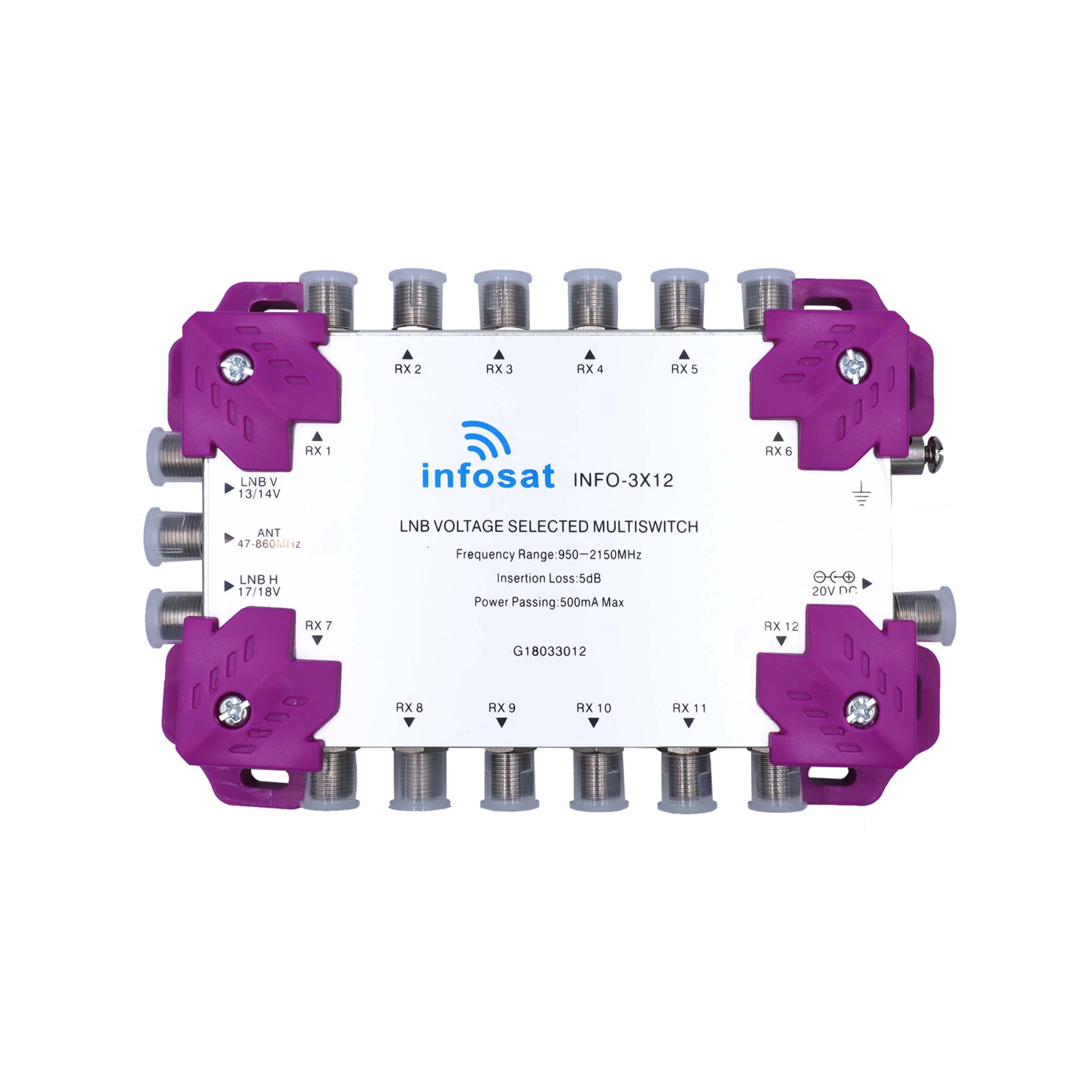 INFOSAT Multi Switch รุ่น INF-3X12 มัลติสวิทซ์ (เข้า3ออก12) - Storetex ...