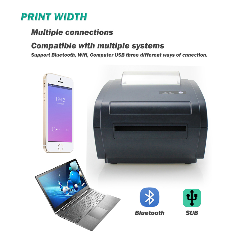 Gprinter iC-9210 เครื่องพิมพ์ฉลากสินค้า USB Bluetooth บาโค้ด label ใบปะหน้า shopee ไม่ใช้หมึก ...