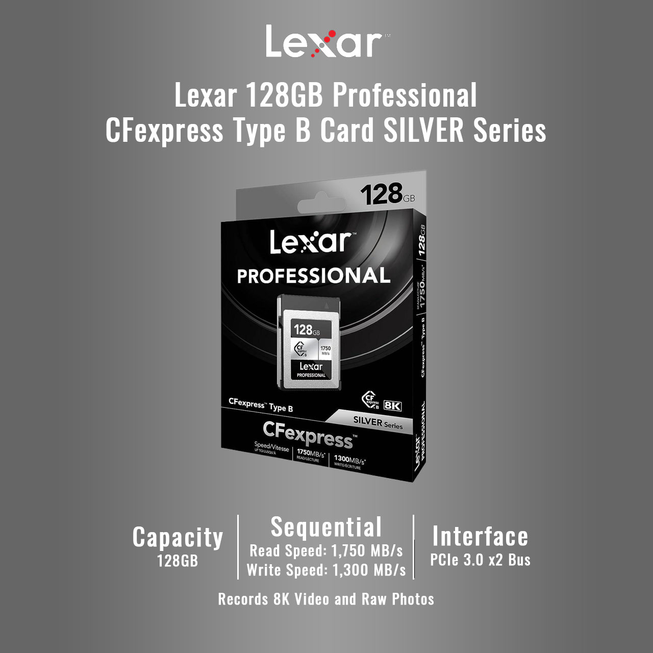 Lexar 128 GB Professional CFexpress Type B Card Silver Series | Lazada ...