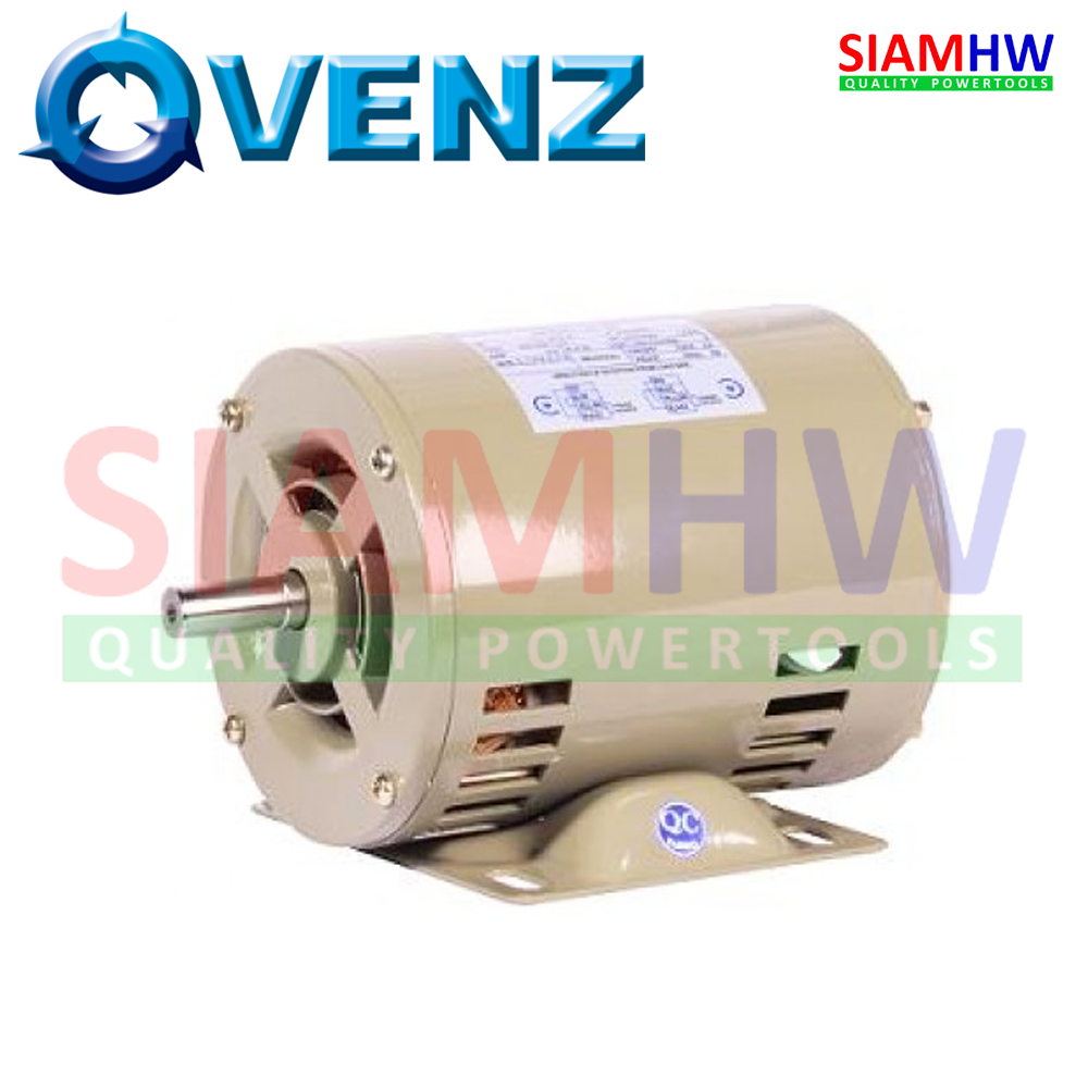 VENZ มอเตอร์ ไฟฟ้า 1/3แรงม้า 1/3HP 1เฟส 2สาย 220V SPH 1/3HP 4Pole 1440RPM แกนø14mm ทองแดงแท้ 100 ...