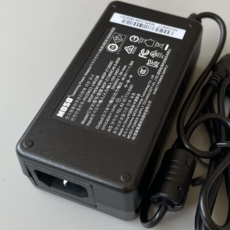 Original MOSO 48V 1.36A 65W AC Adapter Charger For Hikvision Video ...